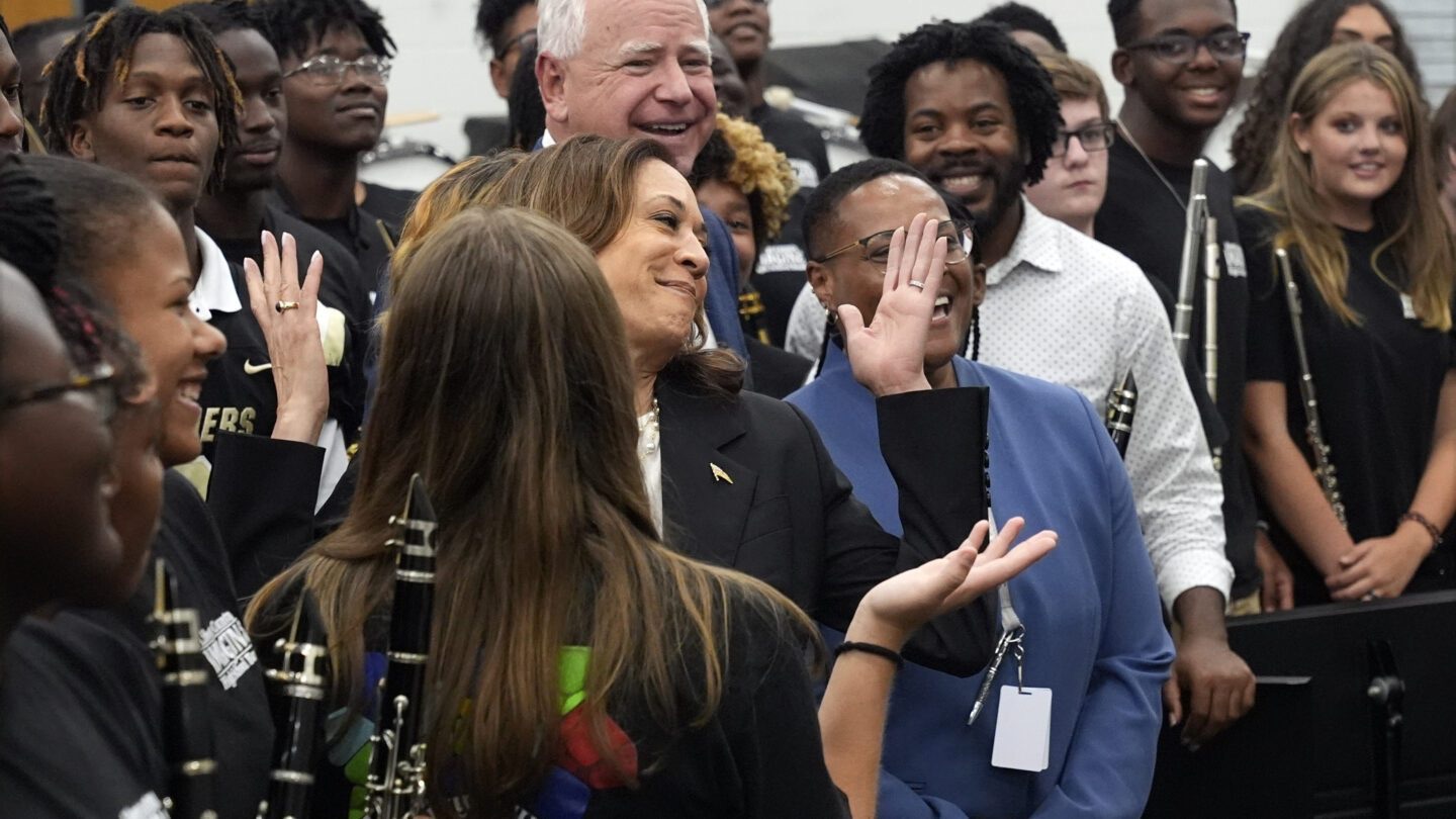 Harris Inspires Georgia Students, Vance Fails Donut Visit - Baby Boomer ...
